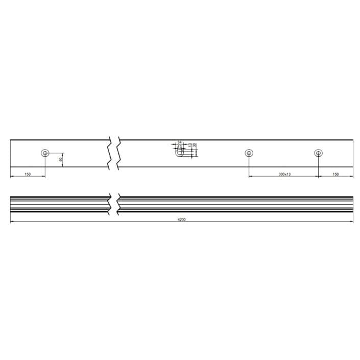 Versa-Tilt - Aluminium Face Mount Channel Kit (suits 12mm to 15mm Glass ...